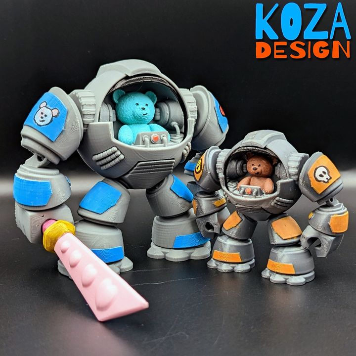 3D Printable TEDDYBOT by Koza Design