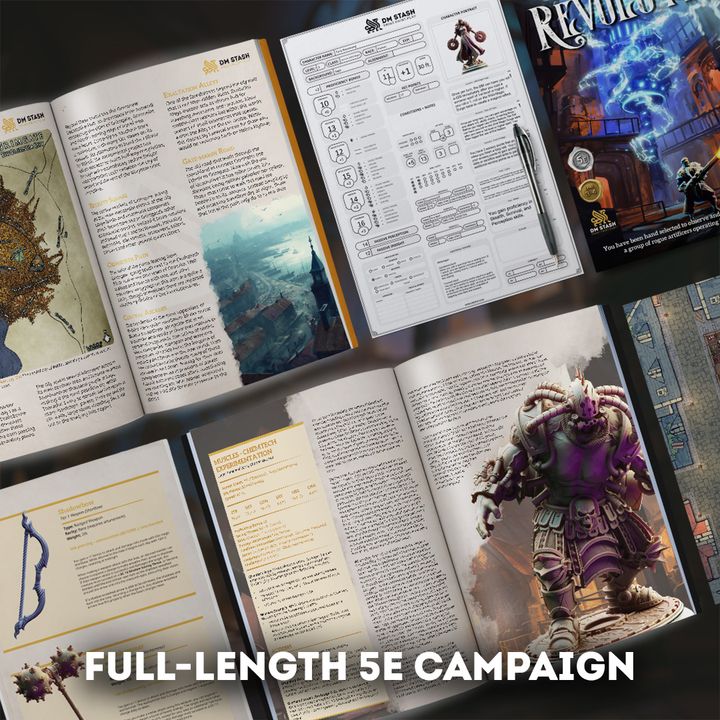 3D Printable Cogs of Revolution (DM Stash Feb '25 Bundle) by DM Stash