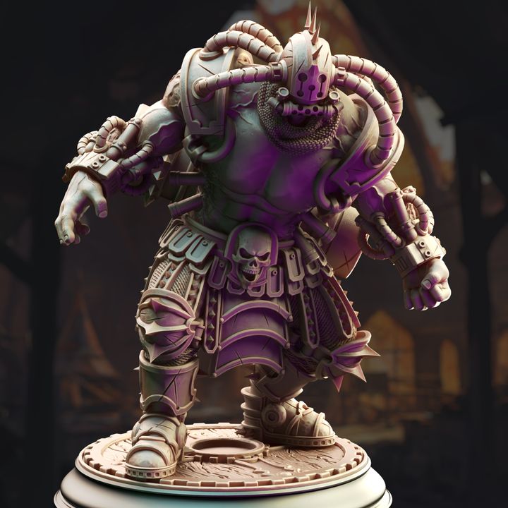 3D Printable Chemical Abomination with Goblin Rider - Muscles & Brains ...