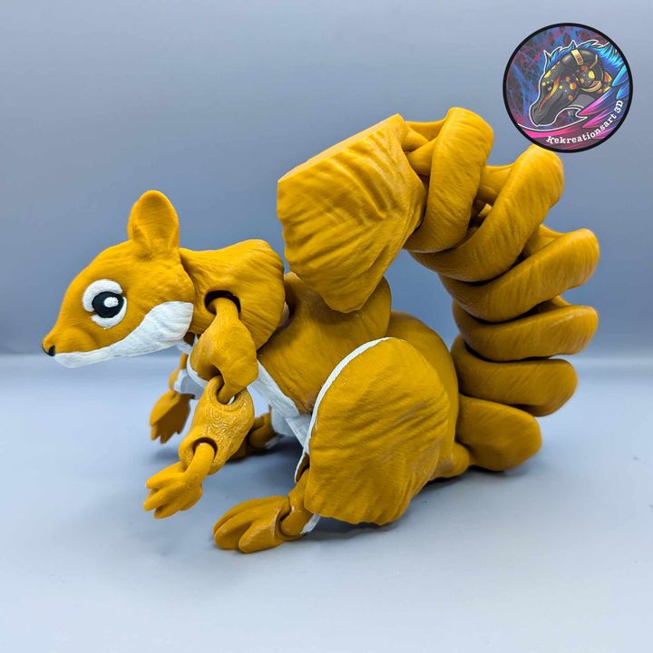 3D Printable Flexi Squirrel by Kirsten M