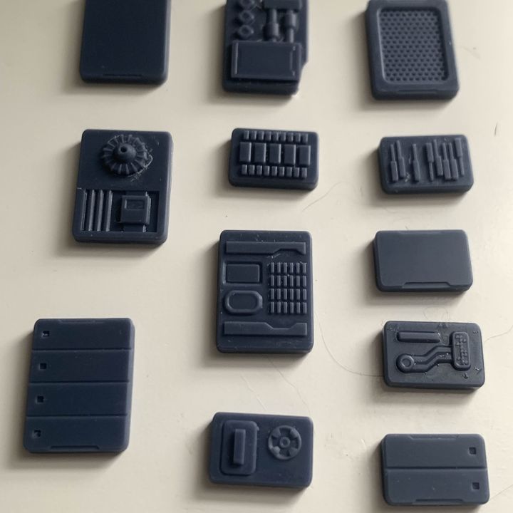 3D Printable Sci-fi Greeble Pack 6 by That Blasted Samophlange
