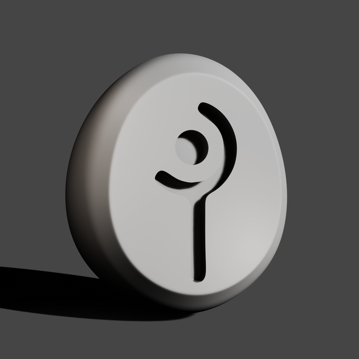 3D Printable White Mage Job Stone Final Fantasy XIV by Belkin Crafts