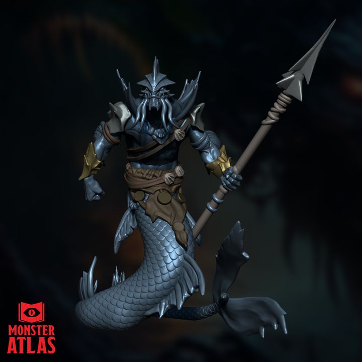 3D Printable Merrow by Monster Atlas