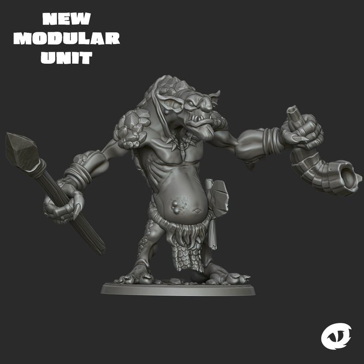 3D Printable Hunter Troll by Insight Miniatures