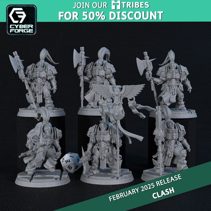 3D Printable Cyber Forge Miniatures - 2025 - February - Clash by Titan ...
