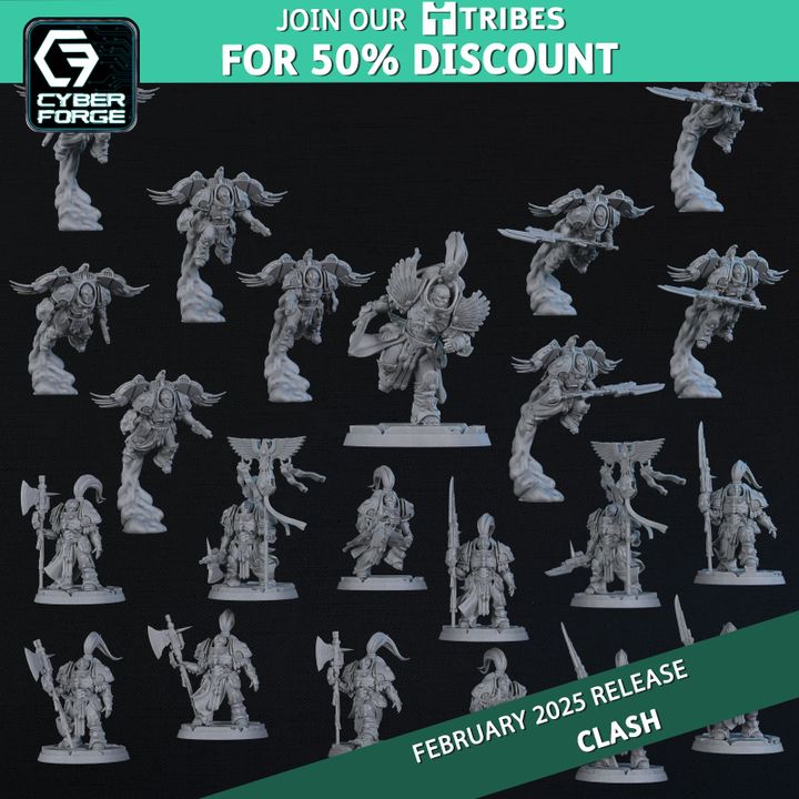 3D Printable Cyber Forge Miniatures - 2025 - February - Clash by Titan ...