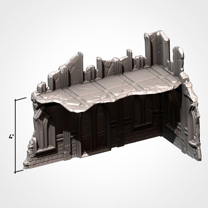 3D Printable CITY CLASSIC RUINS GW by Txarli Factory