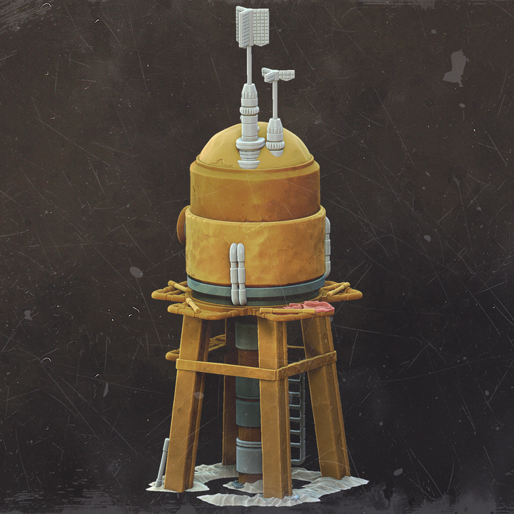 3D Printable Mos Jemra Water Tower by Multiverse