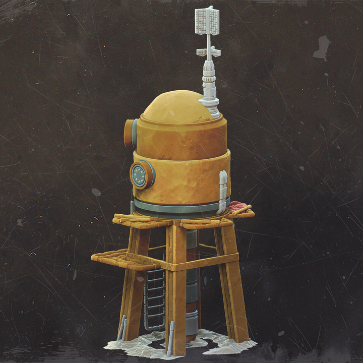 3D Printable Mos Jemra Water Tower by Multiverse