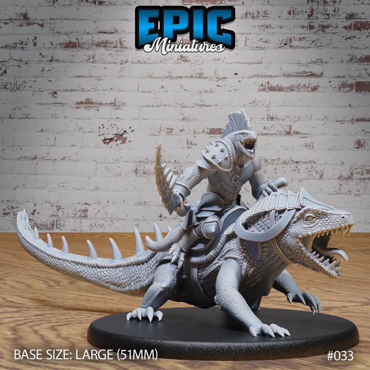 3D Printable Lizard Folk Army Reptile Warrior / Reptilian Humanoid ...
