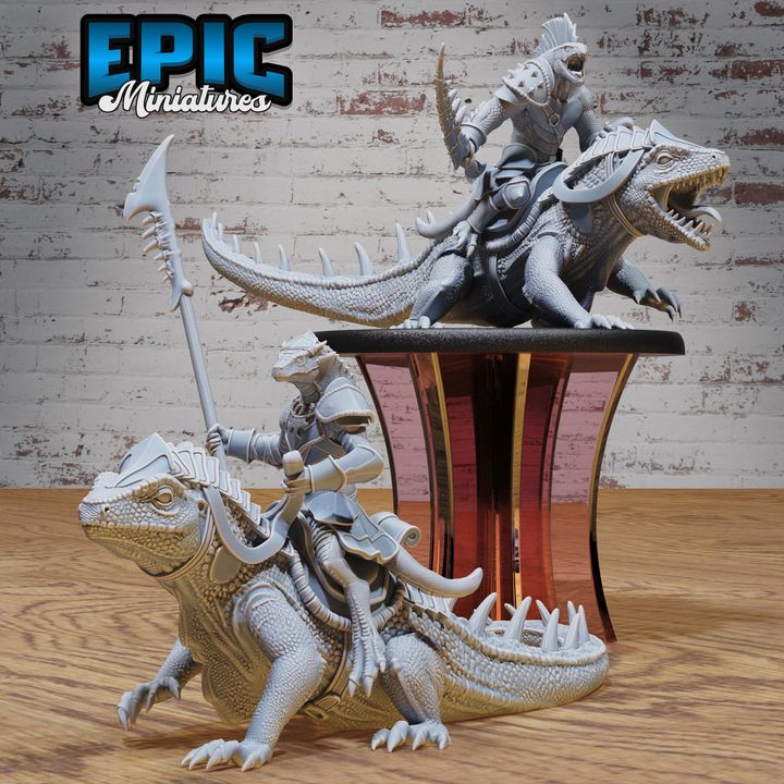 3D Printable Lizard Folk Army Reptile Set / Reptilian Humanoid ...