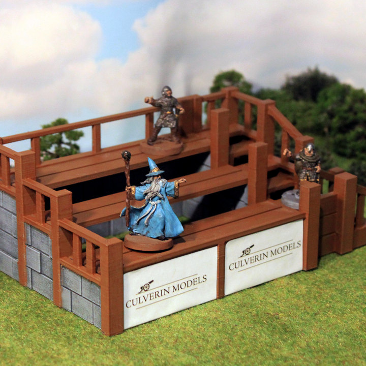 3D Printable Fantasy Football Spectator Stand by Culverin Models