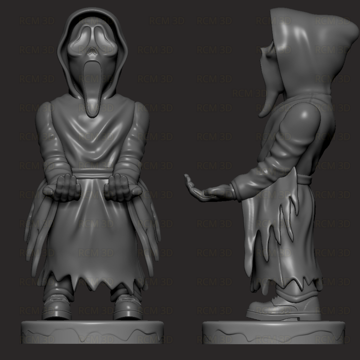 3D Printable Phantom horror movie joystick holder by Rogerio Correa de Melo