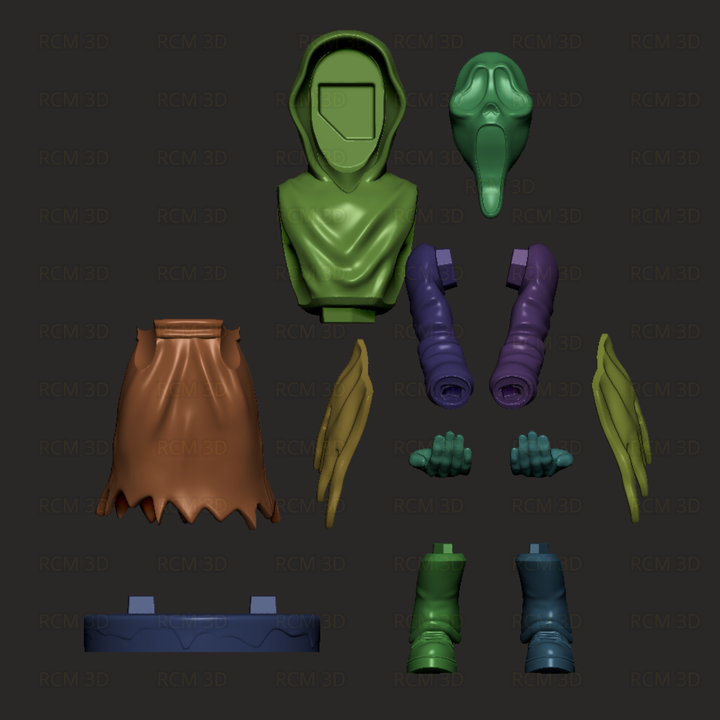 3D Printable Phantom horror movie joystick holder by Rogerio Correa de Melo