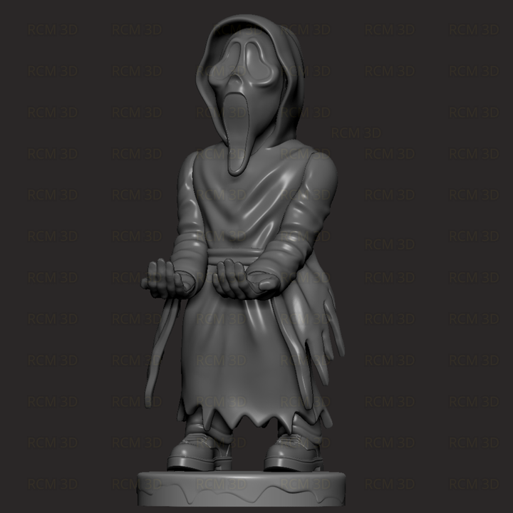 3D Printable Phantom horror movie joystick holder by Rogerio Correa de Melo