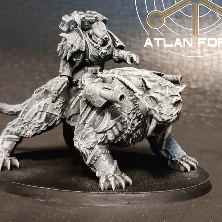 3D Printable Saber-tooth Riders by Atlan Forge