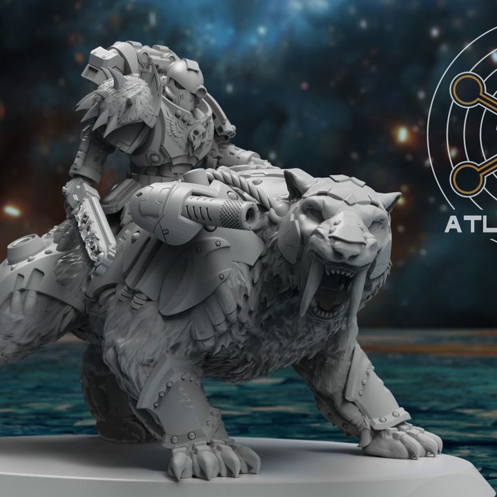 3D Printable Saber-tooth Riders by Atlan Forge