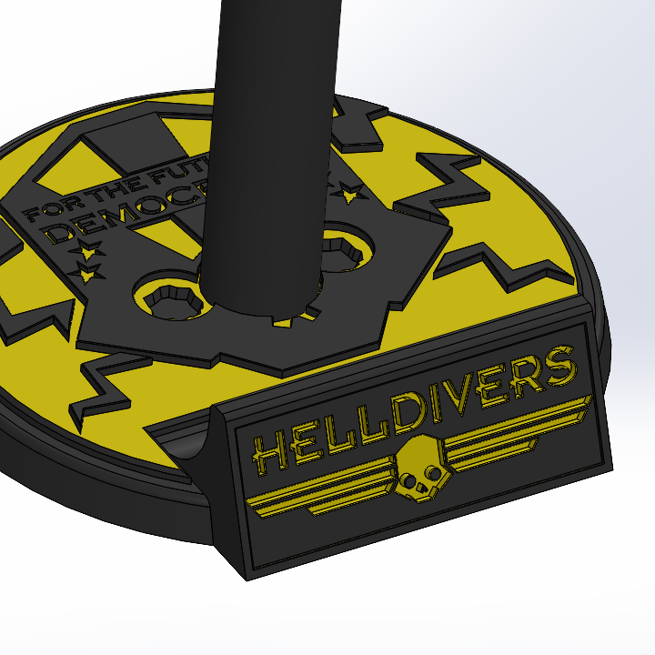 3D Printable Customizable Helmet Stand 3D print model by H3D Creations