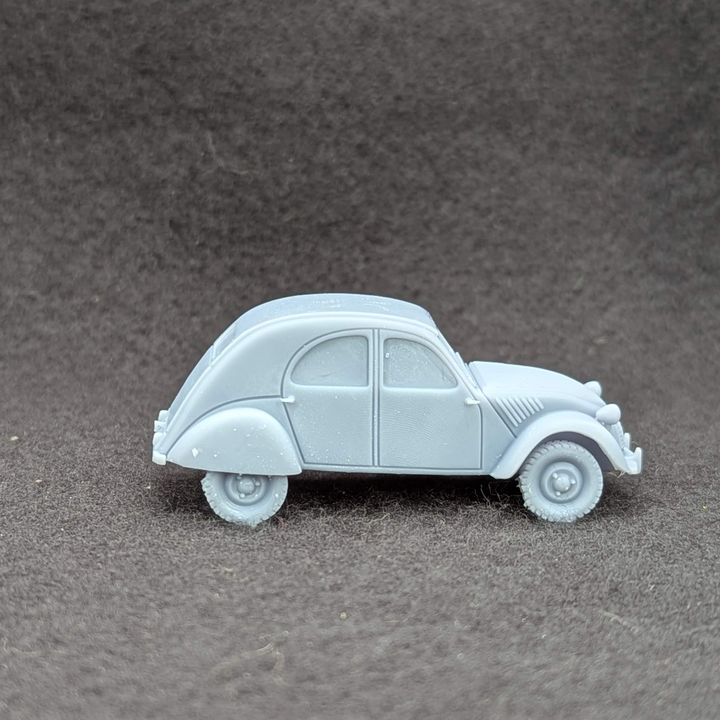3D Printable Citroen 2СV (France, WW2+post War) by Wargame3d