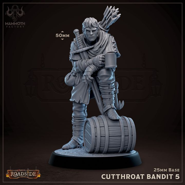 3D Printable Cuthroat Bandit Warband (5 Models) by Mammoth Factory