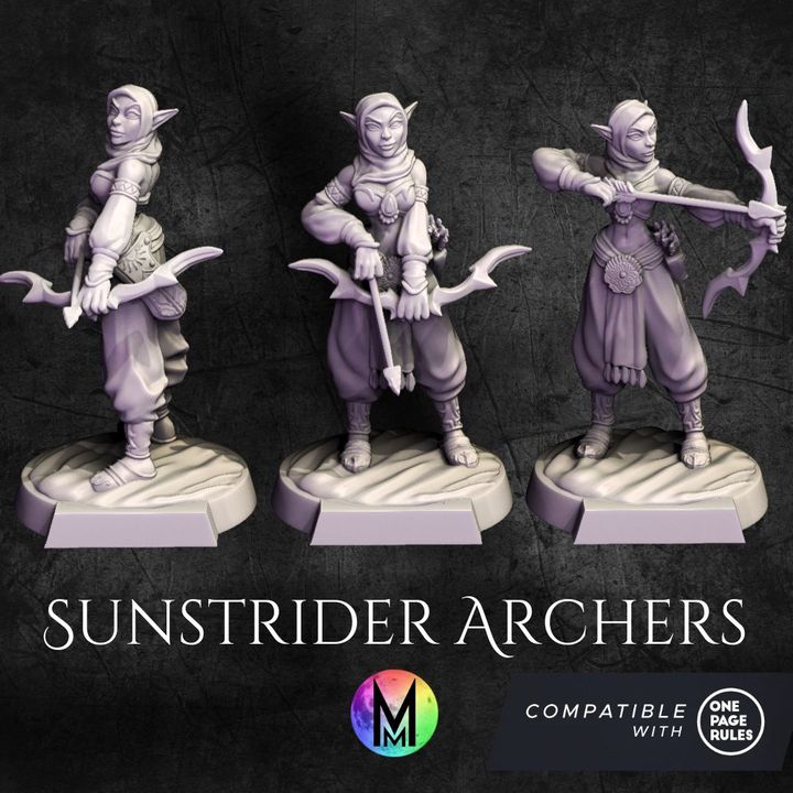 3D Printable Elves - Sun Elves Set ( Complete Sun Elves Release- One ...