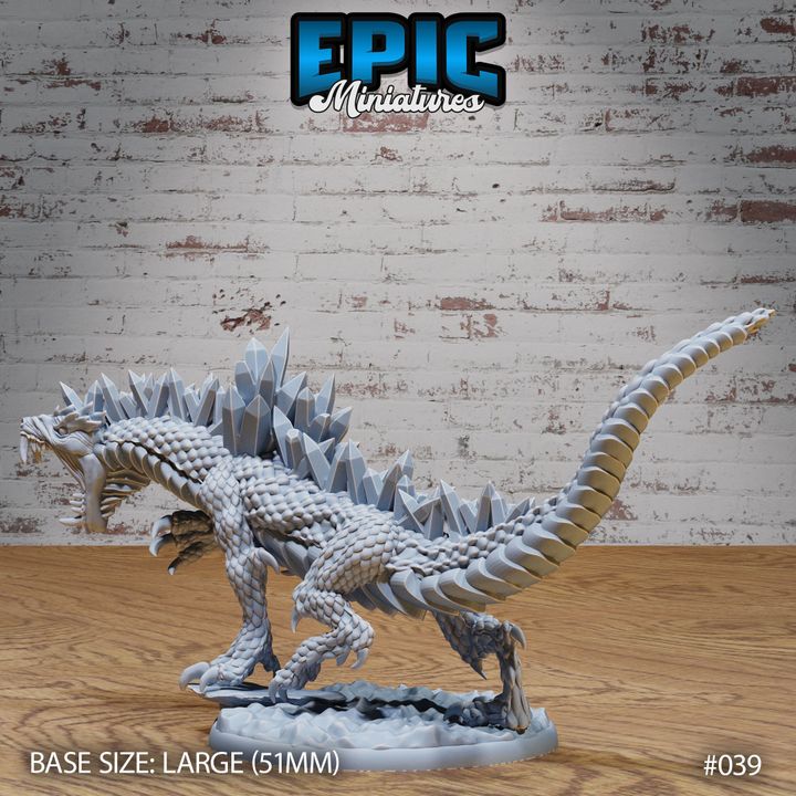 3D Printable Crystal Drake Set / Legendary Dragon / Mountain Monster ...