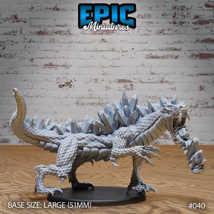 3D Printable Crystal Drake Set / Legendary Dragon / Mountain Monster ...