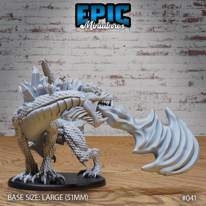 3D Printable Crystal Drake Set / Legendary Dragon / Mountain Monster ...