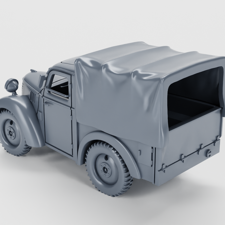 3D Printable Type 95 Kurogane Pickup (Japan, WW2) by Wargame3d