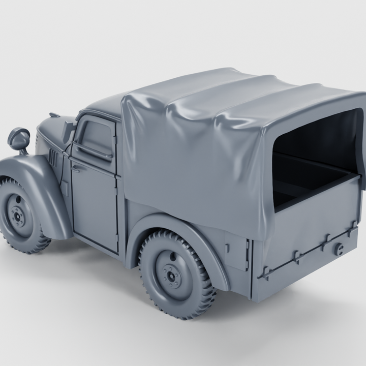 3D Printable Type 95 Kurogane Pickup (Japan, WW2) by Wargame3d