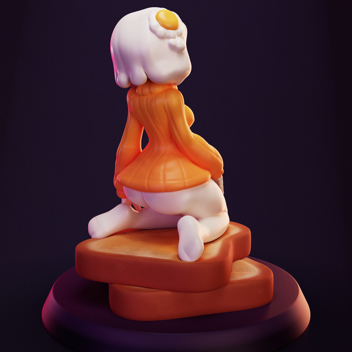 3D Printable Egg-Chan by Lavender Devilry