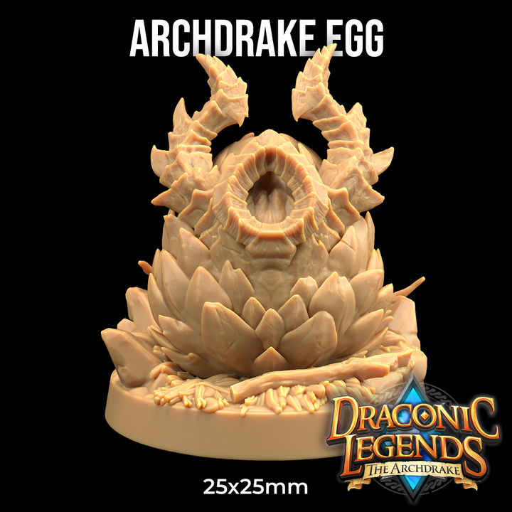 3D Printable Archdrake Egg | Draconic Legends: The Archdrake | Campaign ...