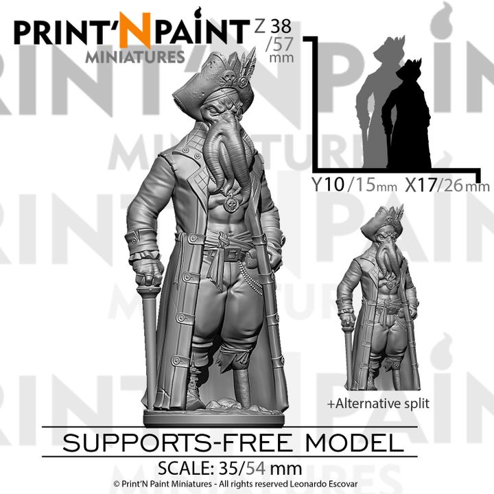 3D Printable Sea Scourge -5 Mini Bundle by Leonardo Escovar