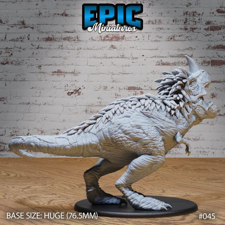 3D Printable Horned Rex Set / Ancient Predator Dinosaur / Tyrannosaurus ...
