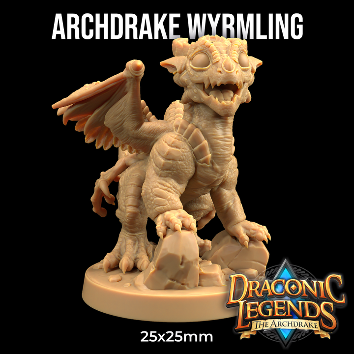 3D Printable Archdrake Wyrming | Draconic Legends: The Archdrake ...