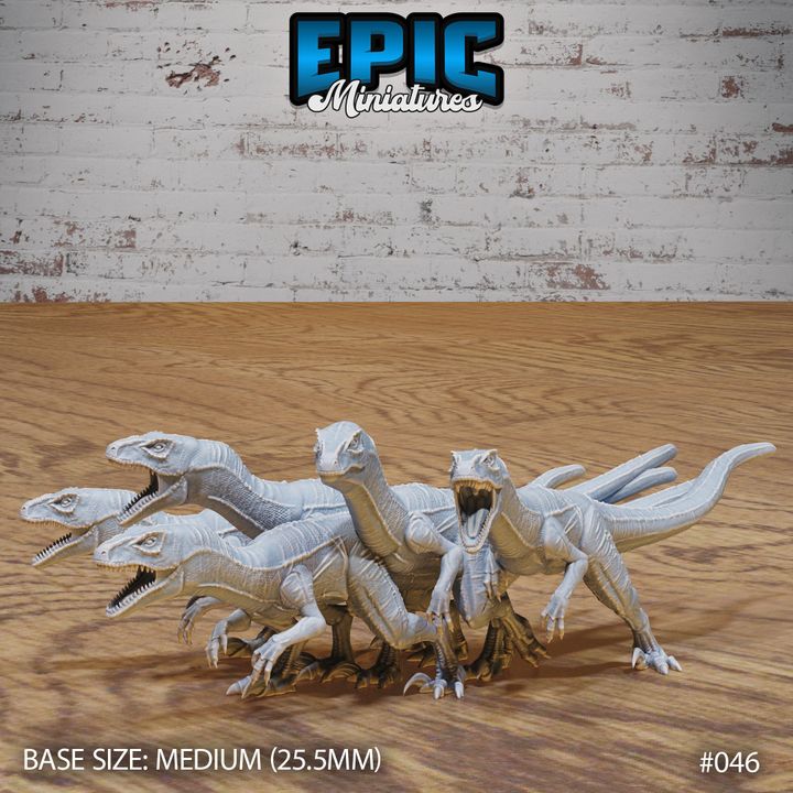 3D Printable Raptor Swarm Set / Predator Dinosaur / Ancient Dino ...