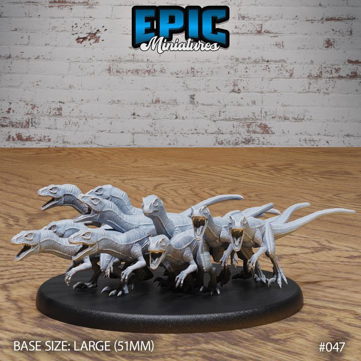 3D Printable Raptor Swarm Set / Predator Dinosaur / Ancient Dino ...