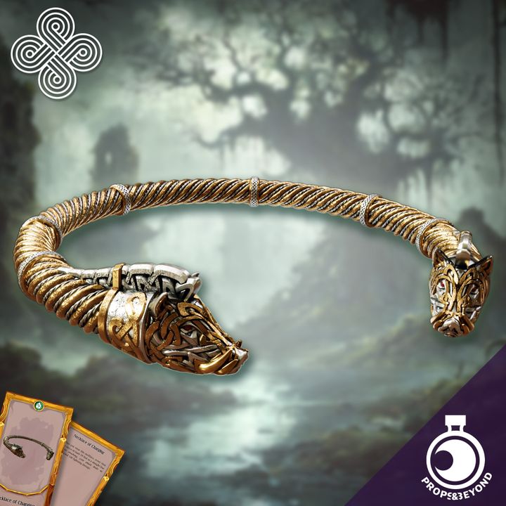 3D Printable Torque Necklace by Props&Beyond