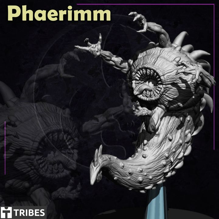 3D Printable PHAERIMM – Extraplanar Spellcasting Monster by Dark-Platypus Studio