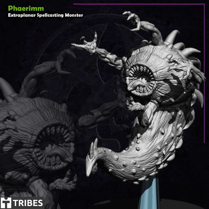 3D Printable PHAERIMM – Extraplanar Spellcasting Monster by Dark ...