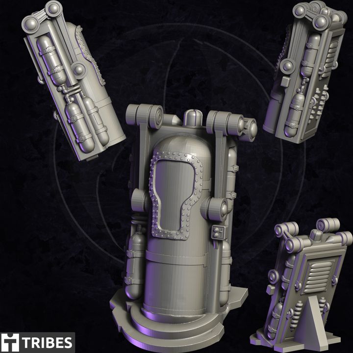 3D Printable CRYOPODS – Grimdark or Fallout Hibernation Modules by Dark ...