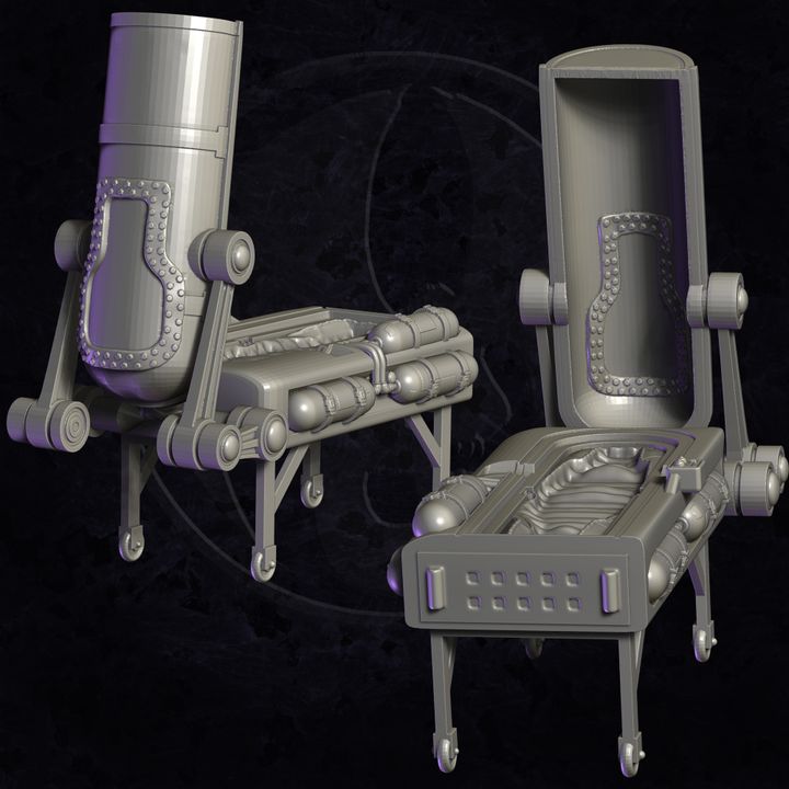 3D Printable CRYOPODS – Grimdark or Fallout Hibernation Modules by Dark ...