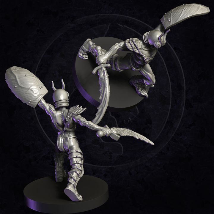 3D Printable InSECT RAIDER Pose 1: Bug-Themed Wasteland Warrior by Dark ...