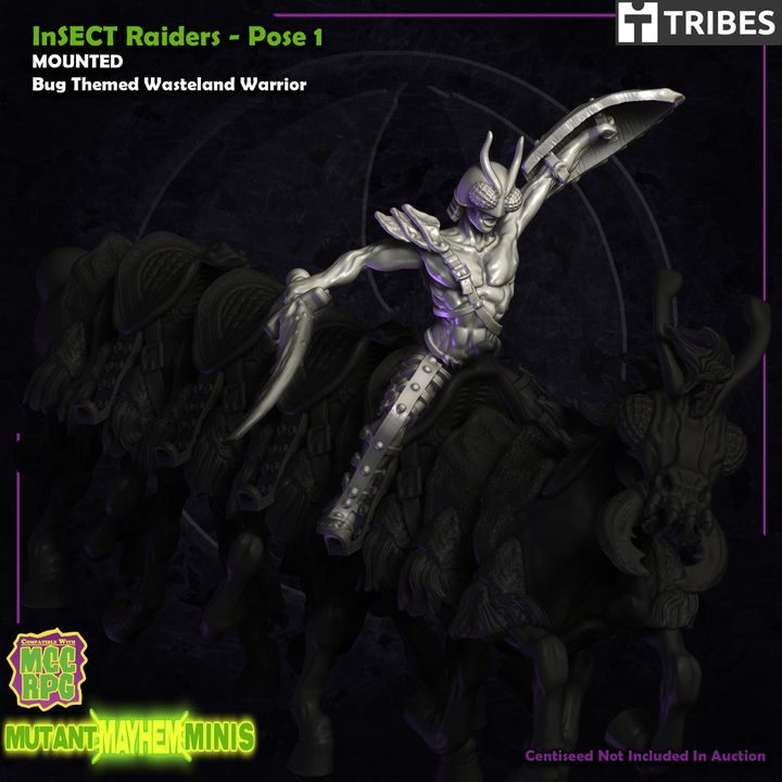 3D Printable InSECT RAIDER Pose 1: Bug-Themed Wasteland Warrior by Dark ...