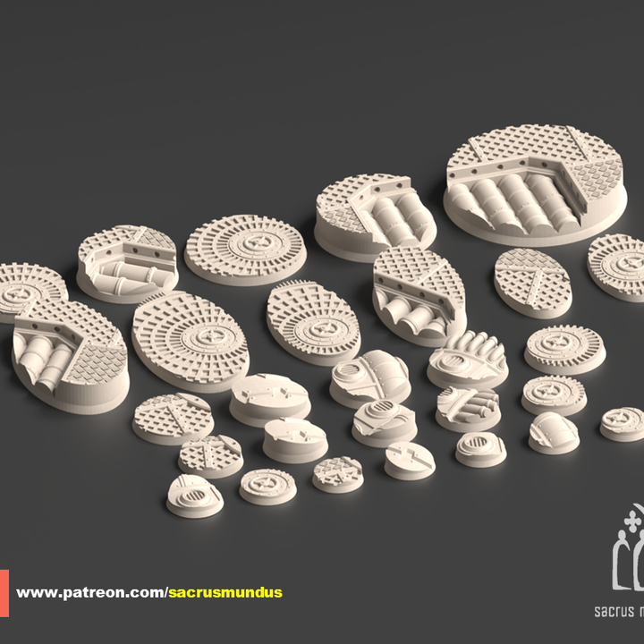 3D Printable Hades Ridge Platforms by Sacrusmundus