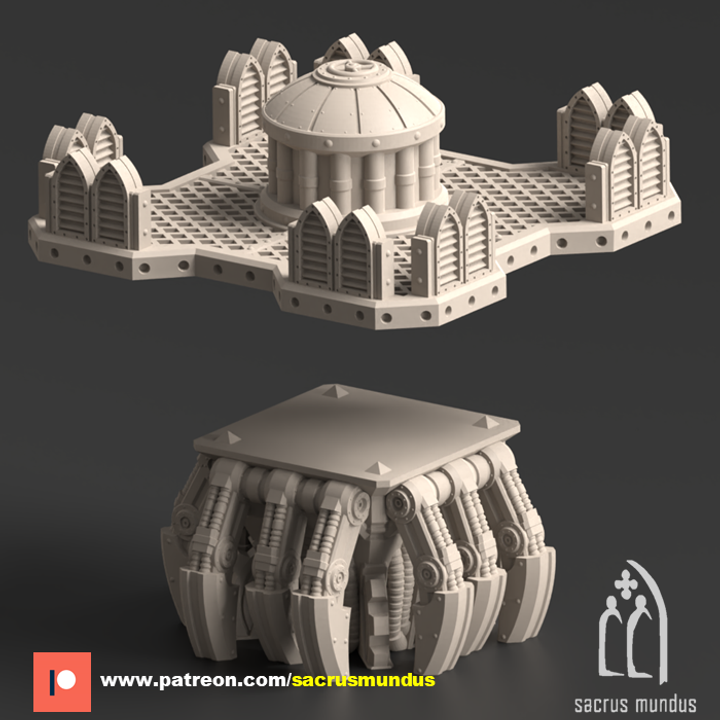 3D Printable Hades Ridge Platforms by Sacrusmundus