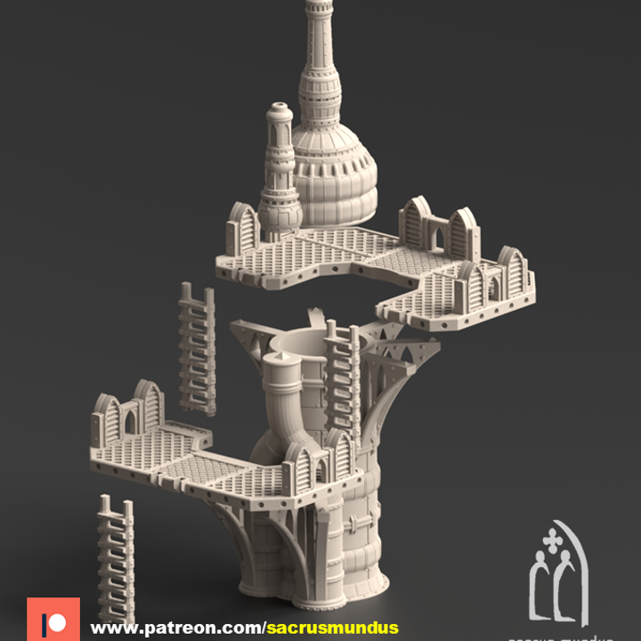 3D Printable Hades Ridge Platforms by Sacrusmundus