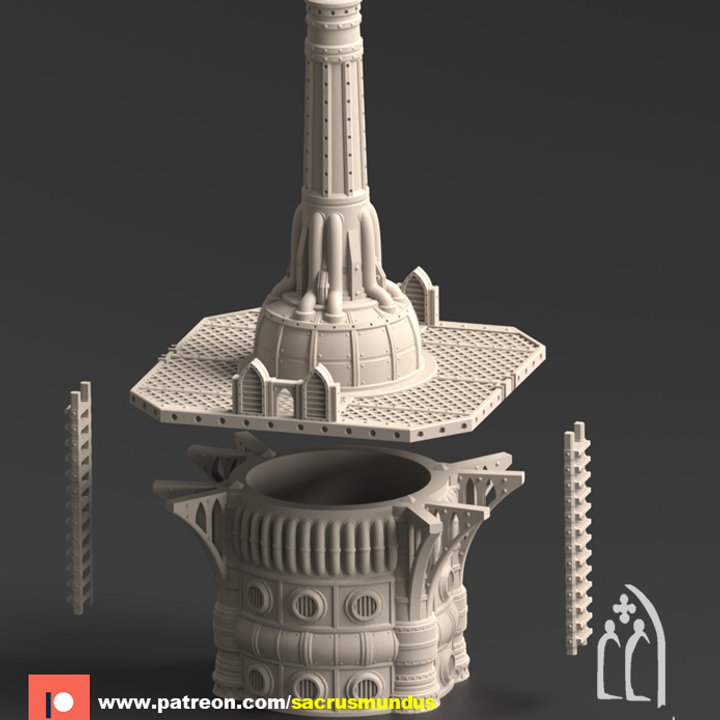 3D Printable Hades Ridge Platforms by Sacrusmundus