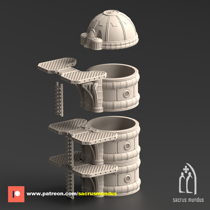 3D Printable Hades Ridge Platforms by Sacrusmundus