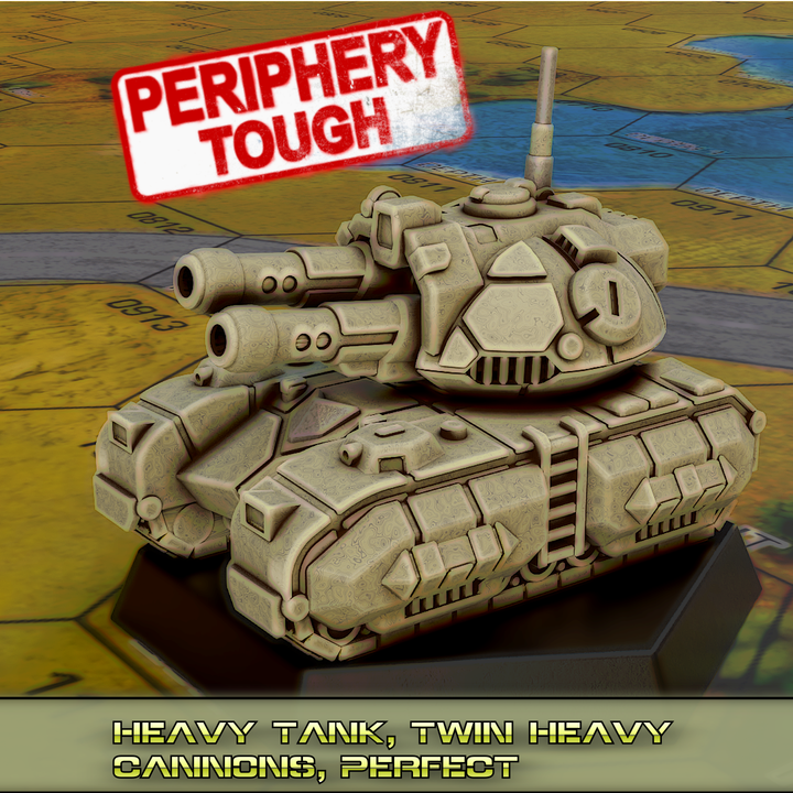 3D Printable Periphery Tough: Heavy Tank, Twin Heavy Cannons, Perfect ...